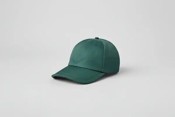 Alo Yoga Satin Off-Duty Cap - Winter Ivy - 60% Off | Editorialist
